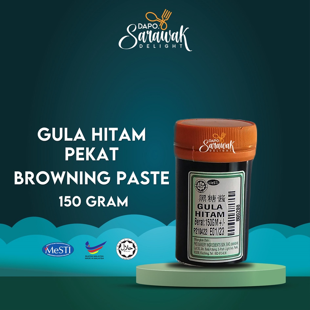 150g Pekat Gula Hitam Browning Sugar Sarawak Halal | 砂拉越黑糖浆 | Shopee ...