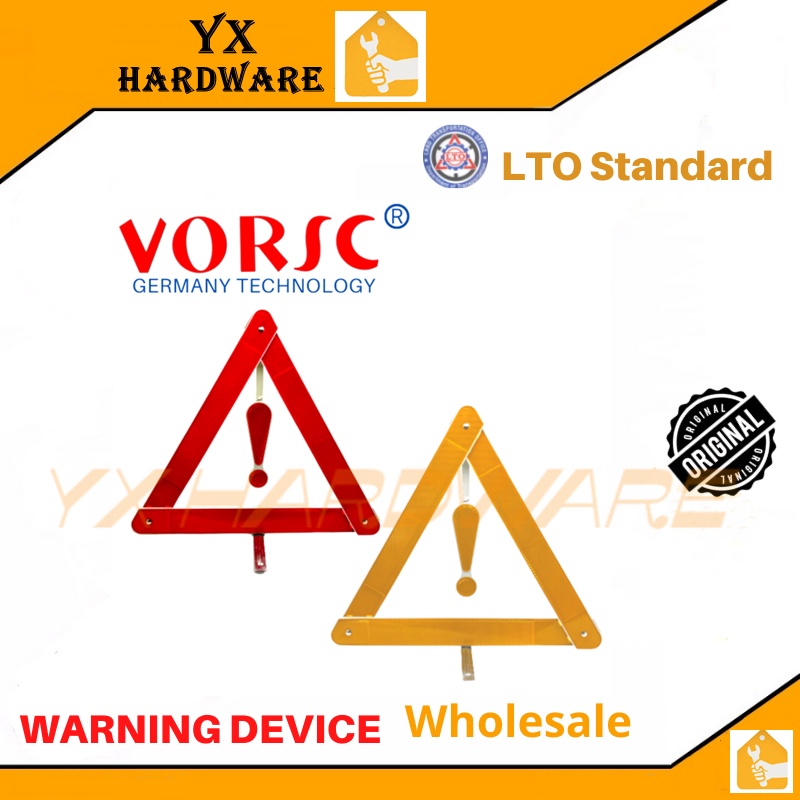 Vorsc Car Early Warning Device Signage Reflective Triangle Car Safety ...