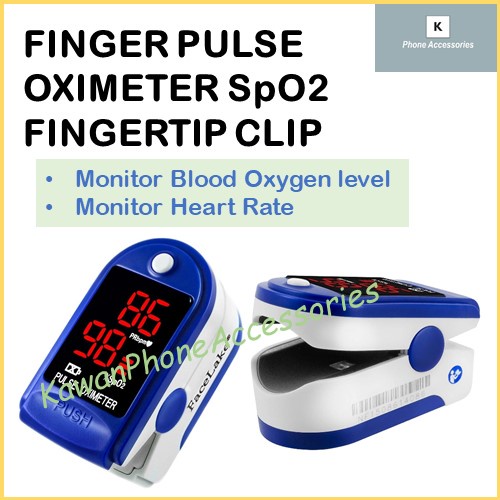 Finger Oximeter Fingertip Clip Pulse SpO2 Monitor Blood Oxygen Heart ...