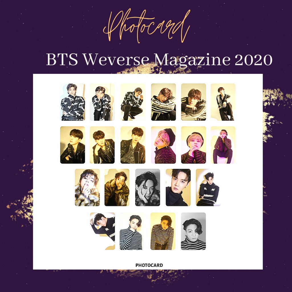 Bts WEVERSE MAGAZINE 2020 PHOTOCARD | Shopee Malaysia