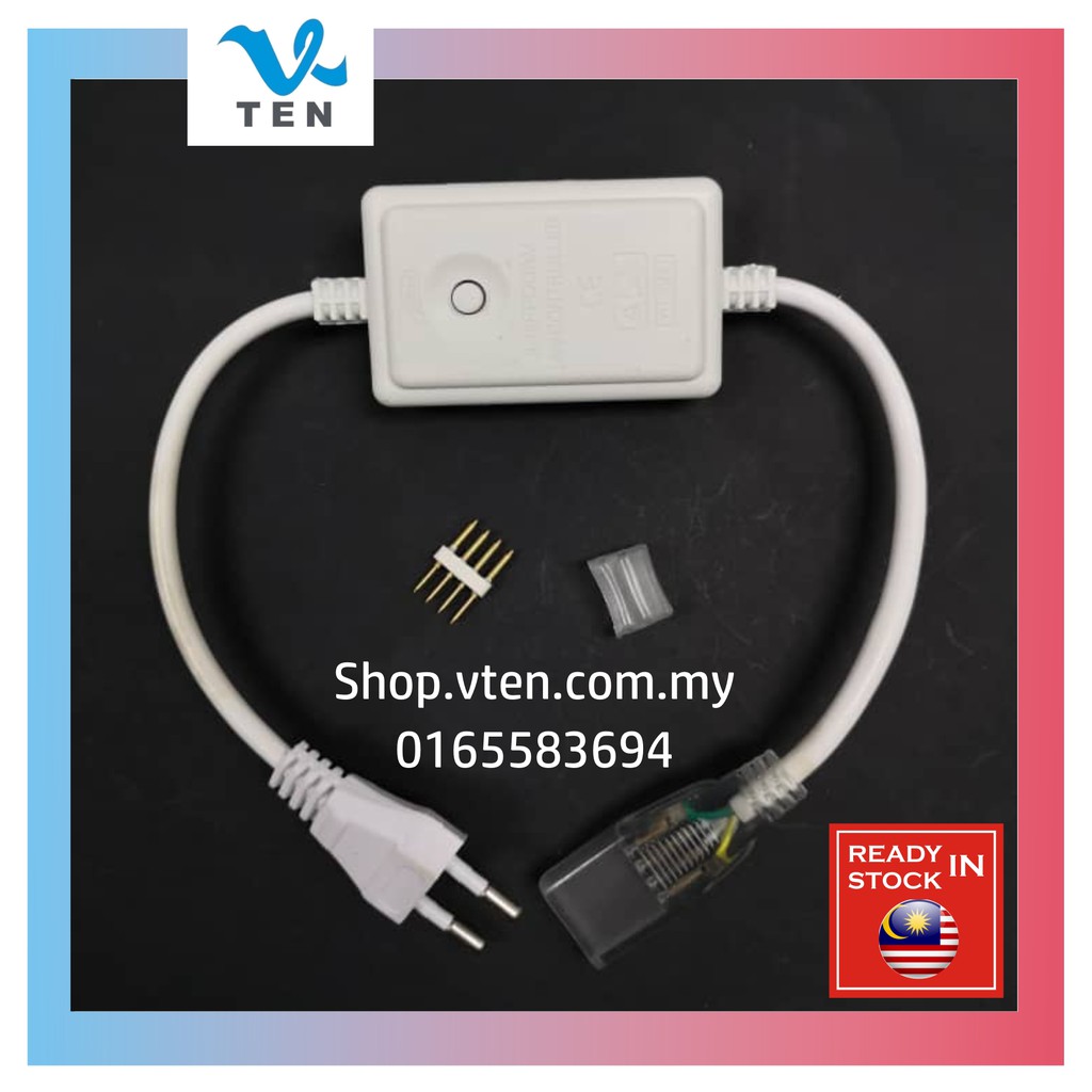 RGB 5050 Multi Color LED Strip Light Hand Control Adapter 4 Pin ...