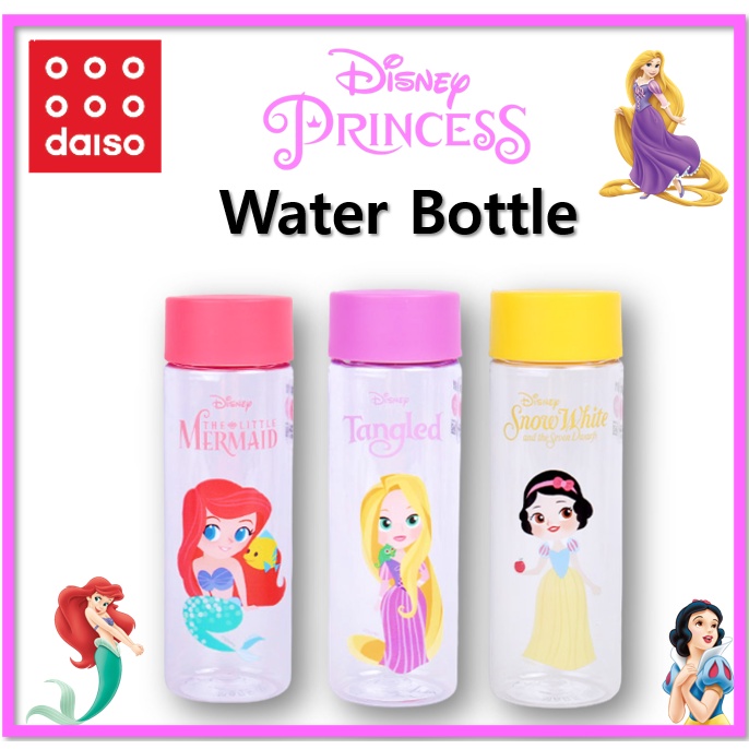 [DAISO KOREA] Princess Portable Water Bottle 380ml ( Ariel / Rapunzel ...