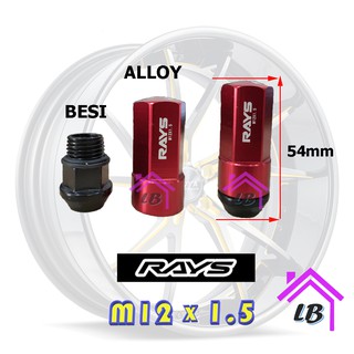 Rays Lock Nut Wheel Nut Sport Rim Skru Tayar Kereta Tayar Screw Rim Nut ...