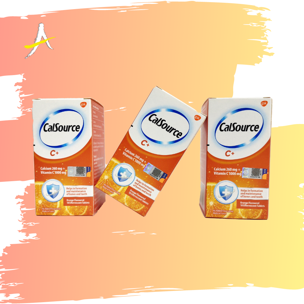 CalSource Calcium 260mg+Vitamin C 1000mg 3 x 10's | Shopee Malaysia