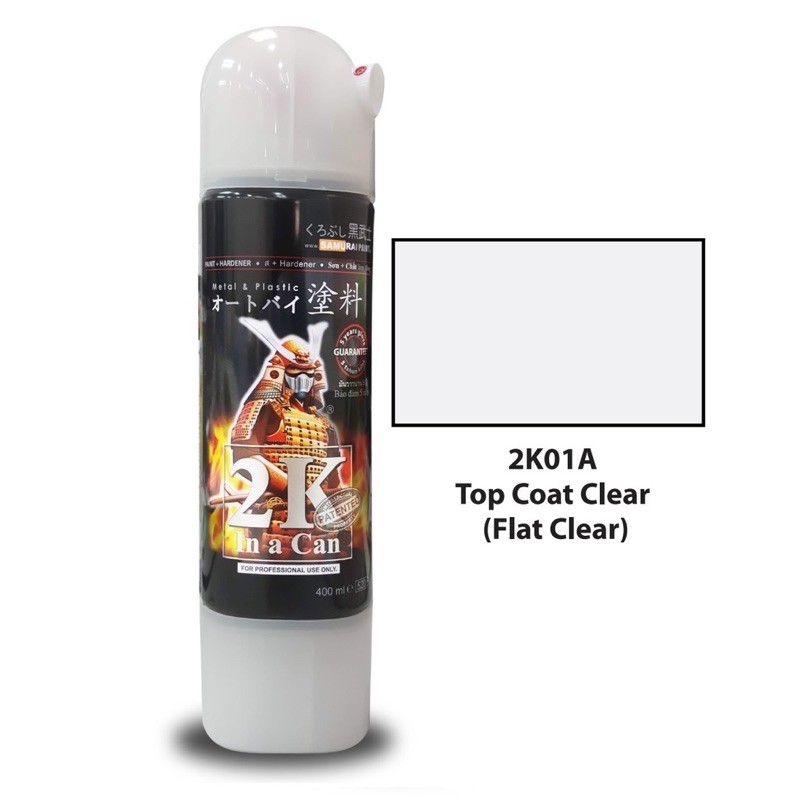 [100% Original] Samurai Spray 2K01A Flat Clear -400ML | Shopee Malaysia