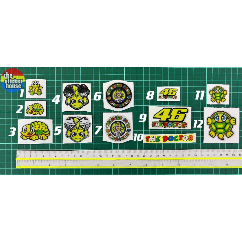 46 THE DOCTOR VALENTINO ROSSI STICKER PRINTING DESIGNS | Shopee Malaysia