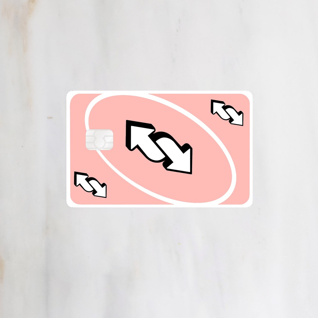 (Games) UNO REVERSE Passport Card Sticker Cover Skin ATM / Debit ...