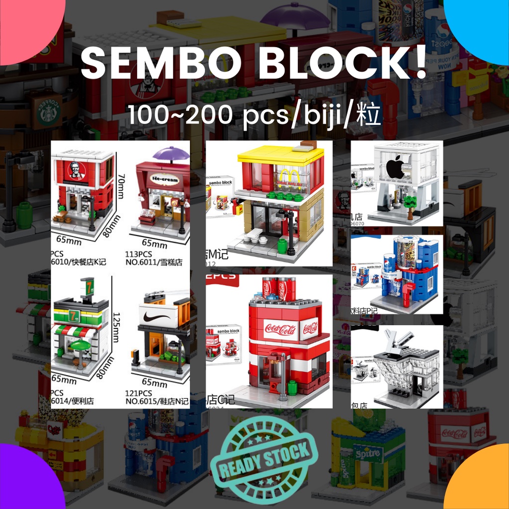 Lego Sembo Block Set Blok Toy Mainan Budak Lelaki Perempuan Kids ...