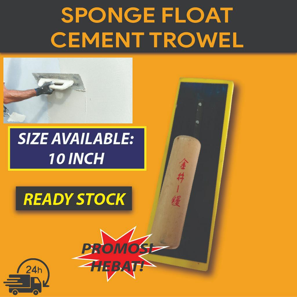 Sponge Cement Trowel 10inch Plastering Durable Rubber Sponge Plaster ...