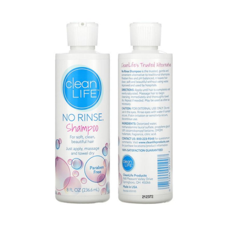 Clean Life, No Rinse Shampoo / Conditioner, (236.6 ml) | Shopee Malaysia