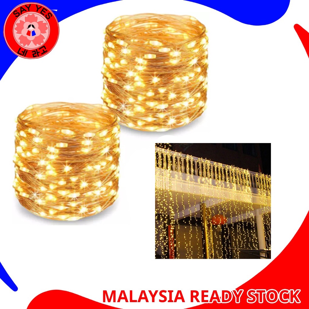 SayYes 100 LED 10M Lampu Fairy Twinkle String Lights Lamp Starry New ...