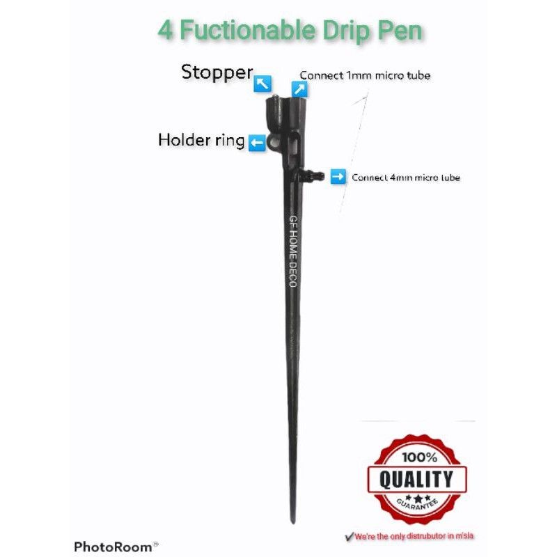 100pcs GFE 4fuction pen dripper/ Dripping /IRRIGATION system(1mm ...