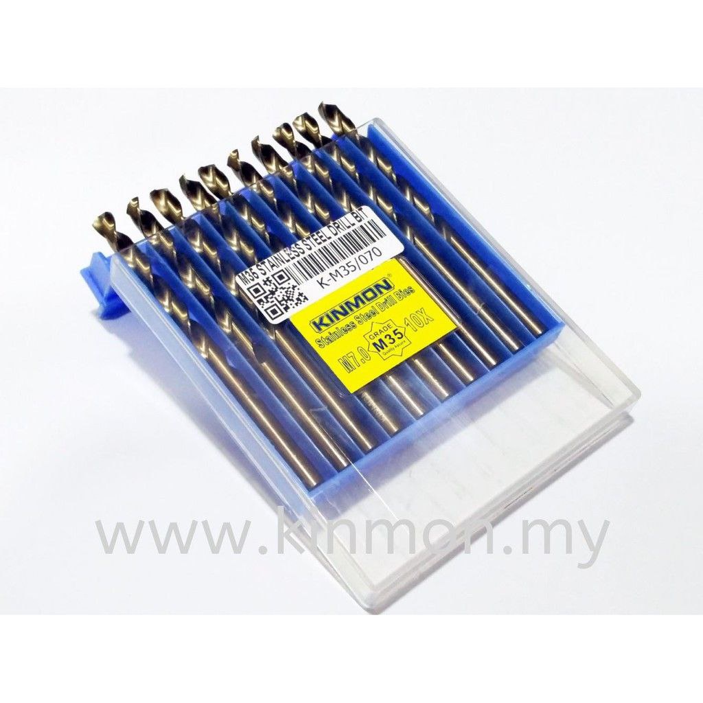 KINMON M35 Stainless Steel / COBALT Drill Bit (1.0 - 8.5mm) | Shopee ...