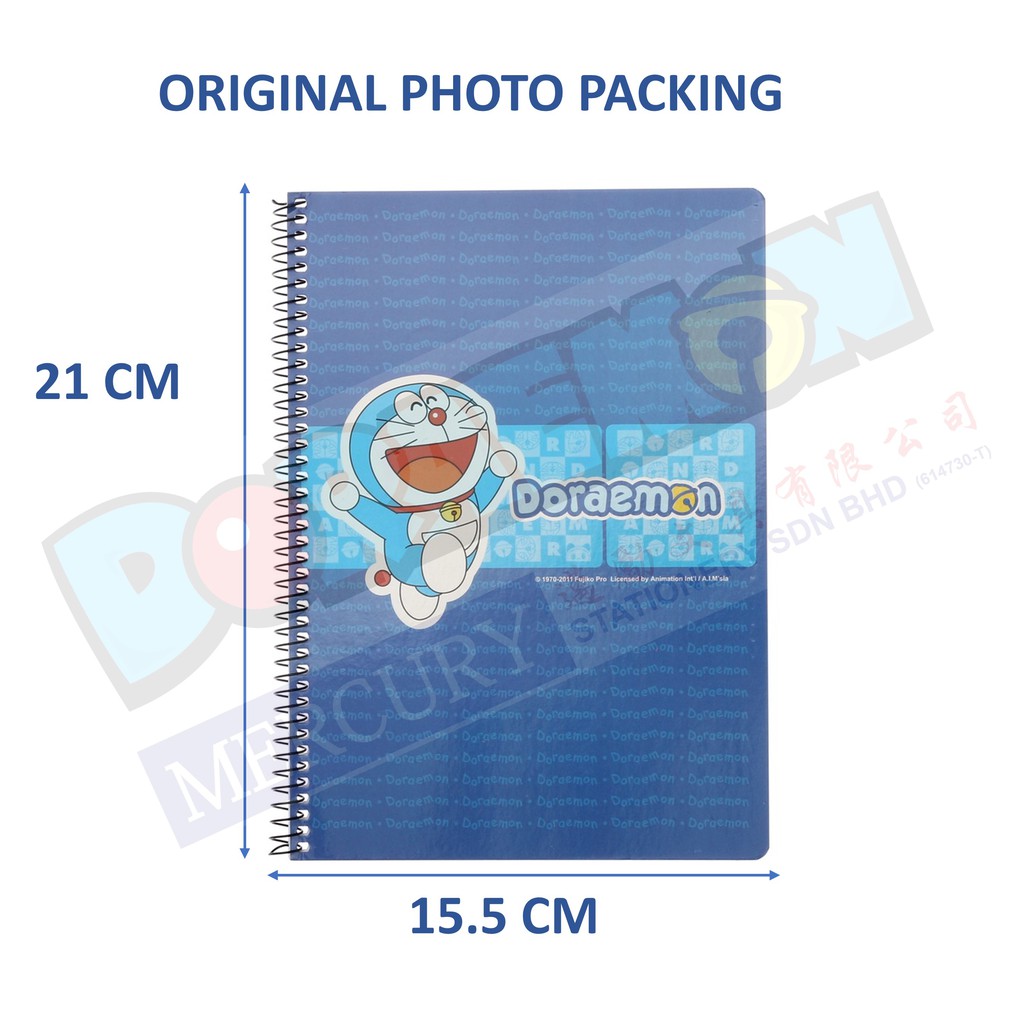 【ORIGINAL LICENSE】DORAEMON A5 SPIRAL NOTEBOOK SNB-1011A, B, C, D ...