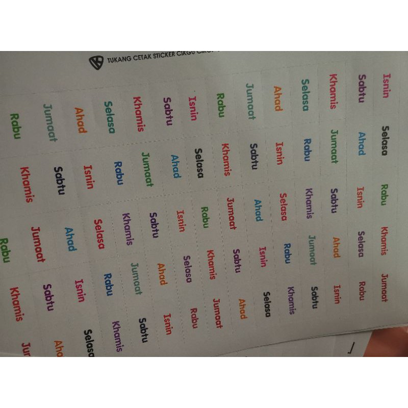 [READY STOCK] STICKER Tarikh (Nombor/Hari/Bulan) ENGLISH/MALAY | Shopee ...