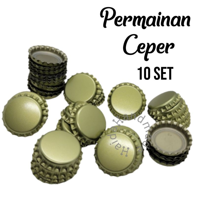 Permainan Ceper. Penutup botol. 10 set. 50 keping | Shopee Malaysia