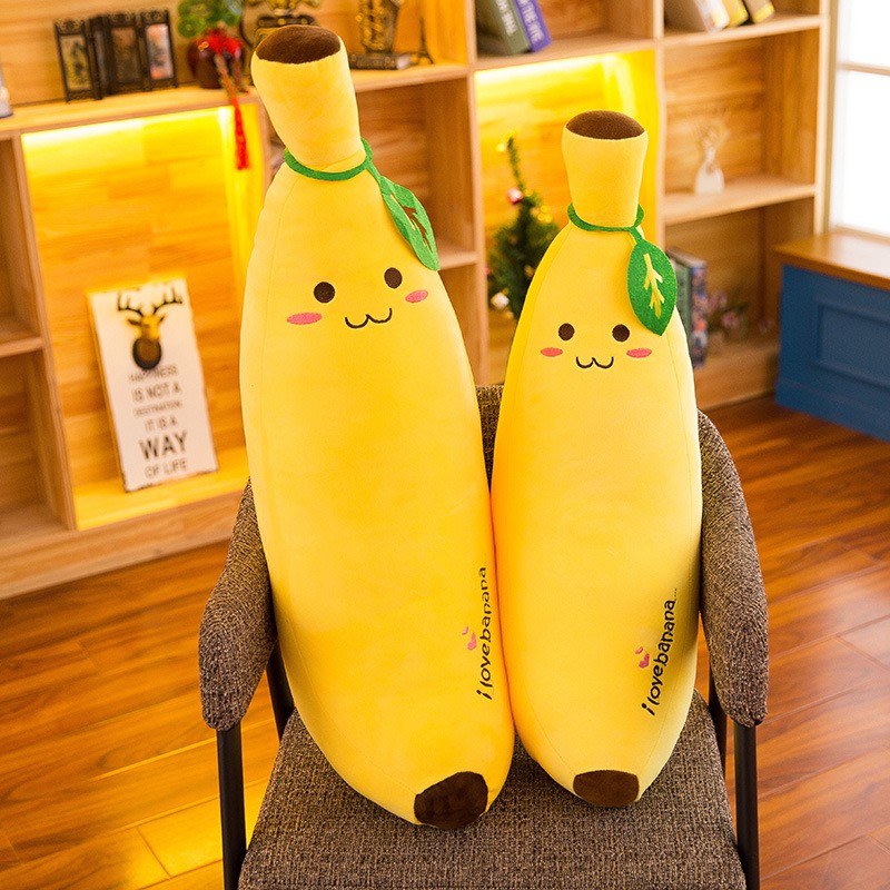 🐳Cartoon Lovely Cotton Banana Plush Stuffed Toy Doll Pillow Birthday ...