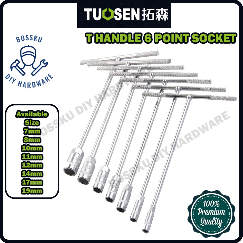 Tuosen T Handle 6 Point Socket T Box Socket High Quality 7 - 19mm ...
