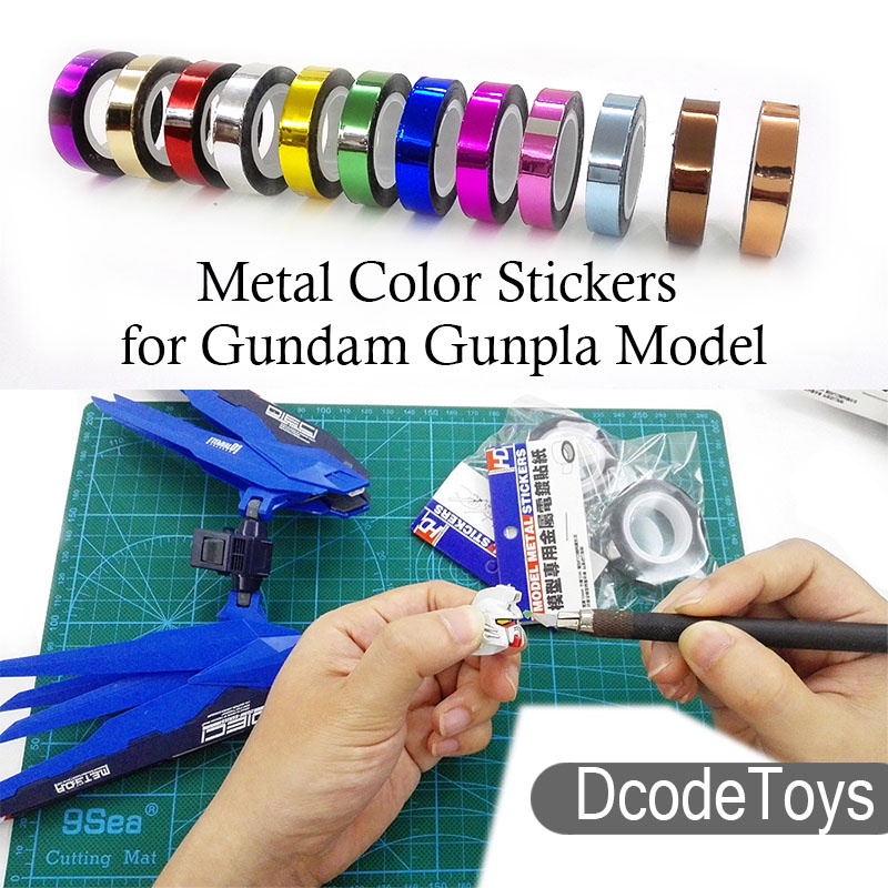 Metal Stickers for Gundam Gunpla Model kit - 19 Colors Making Tools ...