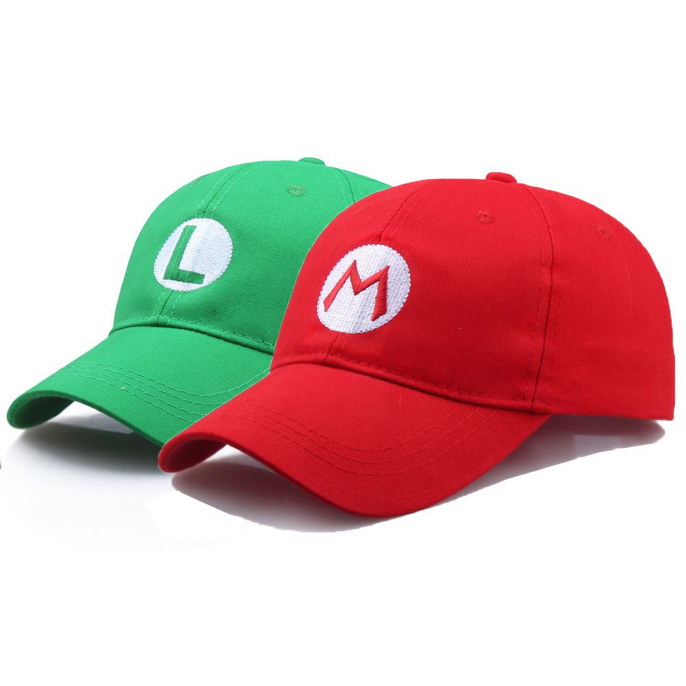Chic Luigi Super Mario Bros Cosplay Adult Size Hat Cap Baseball Costume ...