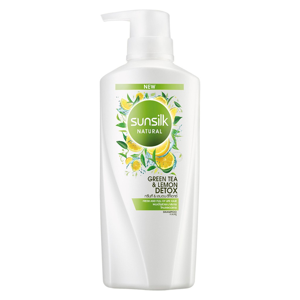 Sunsilk Natural Shampoo - Green Tea/Lemon Detox (450ml) | Shopee Malaysia