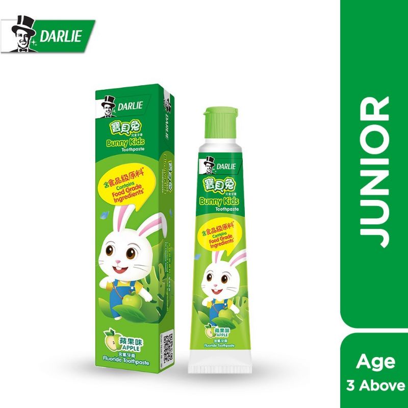 Darlie Bunny Kids - Orange/Strawberry/Apple/Cola Flavour Toothpaste (1 ...