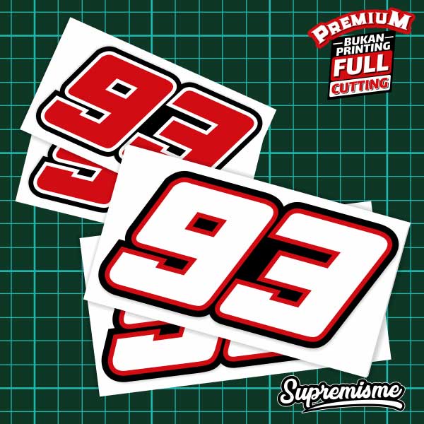 Sticker 93 Marc Marquez 2021 3 colors Car Motorcycle Sticker 93 Marc ...