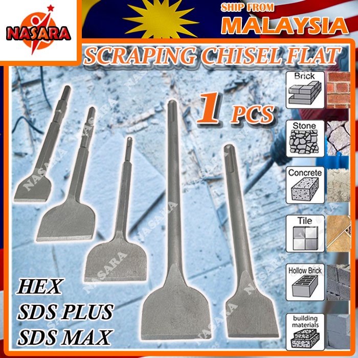 Nasara Chisel Bit For Electric Demolition Hammer Hacker Bit Breaking ...