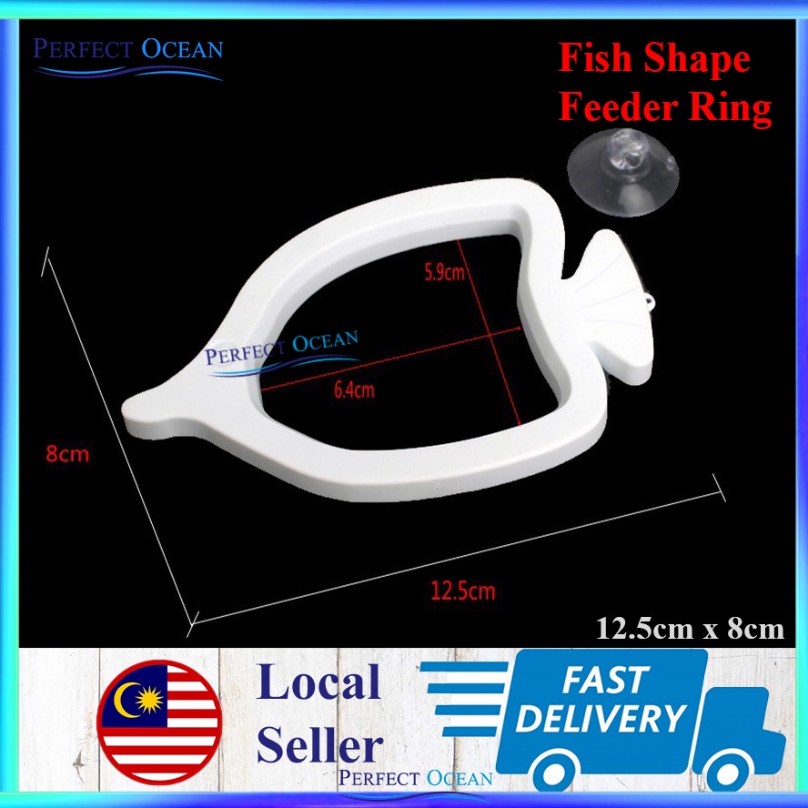 Feeder Ring Aquarium Floating Food Tray Square/Circle 🌊READY STOCK🌊 ...