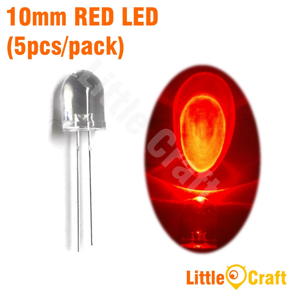 10MM Round Head Transparent LED (5pcs) | Shopee Malaysia