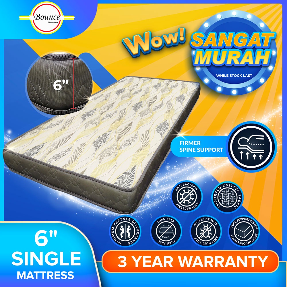 (Jualan ) Tilam No.1 Bujang Mattress High Density Foam 4" ,5" & 6 ...
