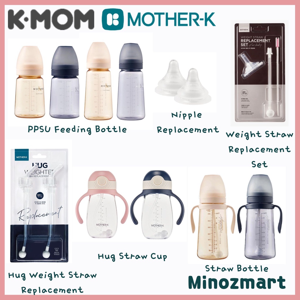 KMOM MOTHER-K PPSU Baby Feeding Bottle 180ml & 280ml) / Straw Cup (200ml & 300ml) | Shopee Malaysia