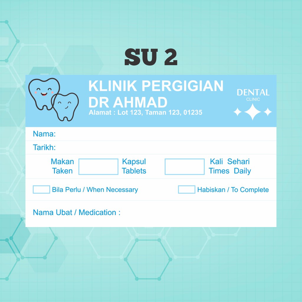 Sticker Label Ubat Klinik / Clinic Medicine Label Sticker | Shopee Malaysia