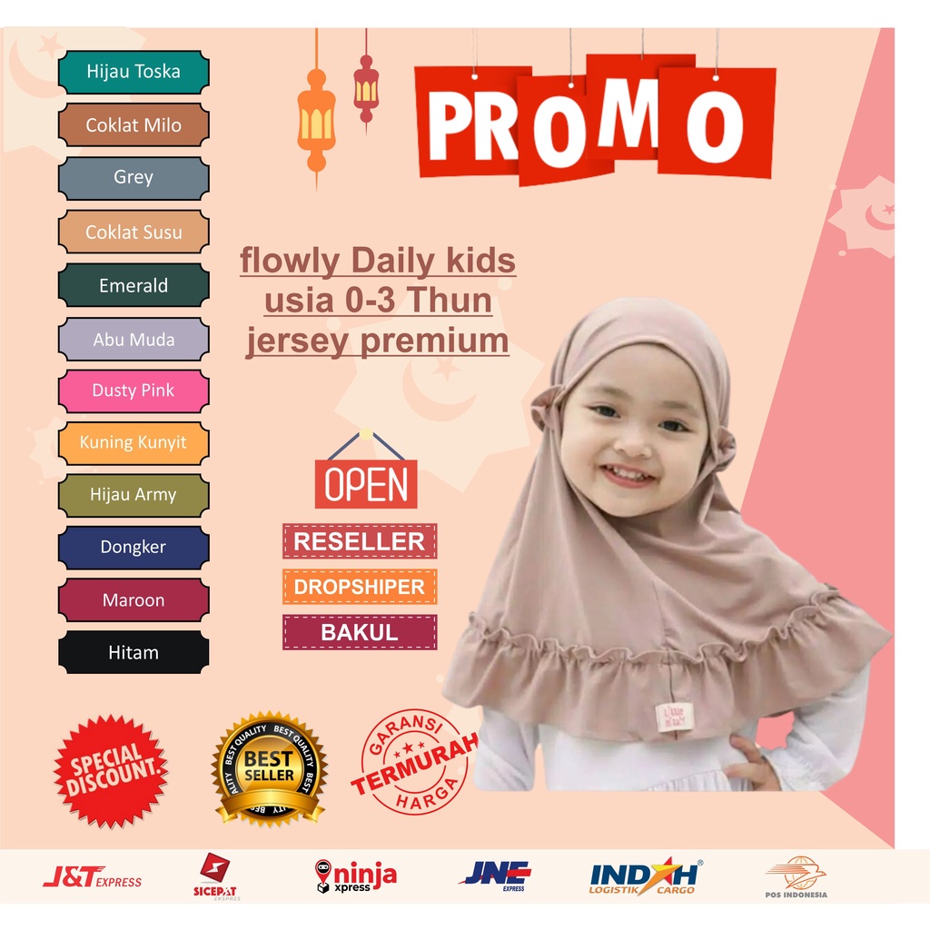 Barokah HIJAB - HIJAB Kids HIJAB Kids HIJAB Kids JERSEY 0-3th Instant ...