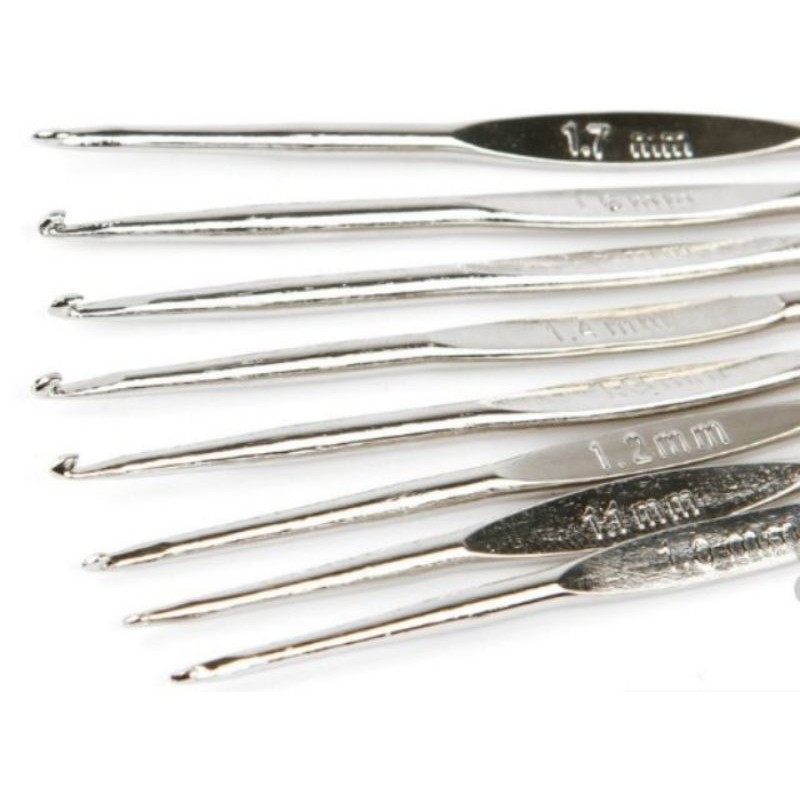 1pcs Tulip Crochet Hooks / Jarum Kait Single Ended Size 0 - 12 ...