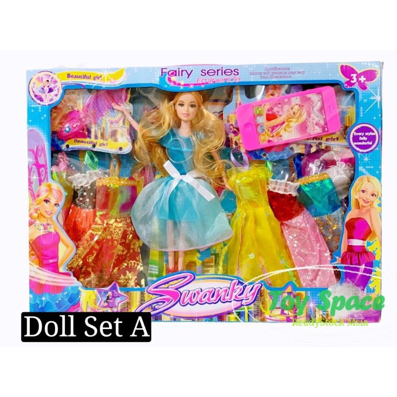 Doll Set Princess Dress Up Doll Dress Pretend Play Toy | Shopee Malaysia