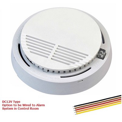 12V Wired Smoke Detector for Alarm System | Shopee Malaysia