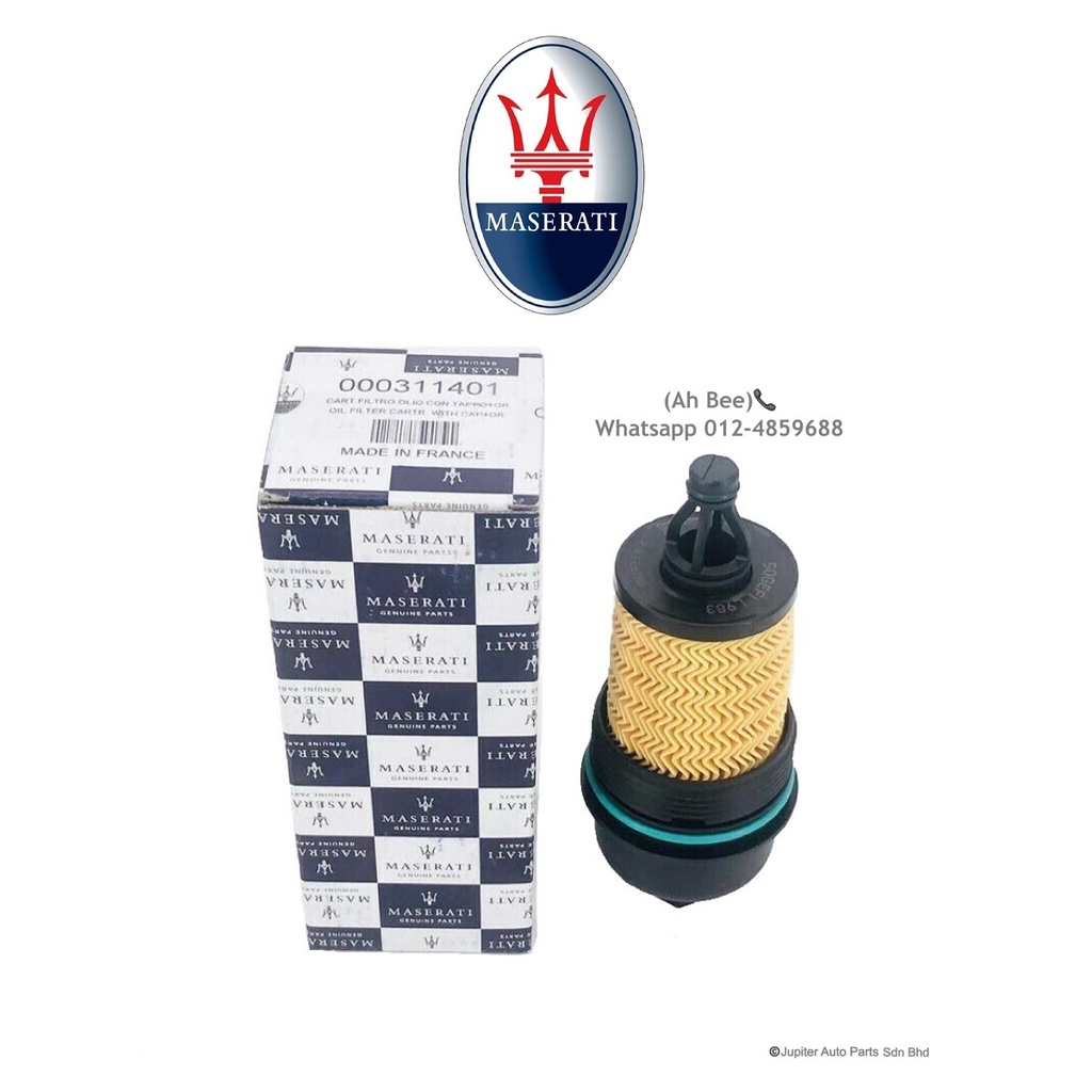 MASERATI GHIBLI 3.0CC OIL FILTER ORIGINAL 100% | Shopee Malaysia