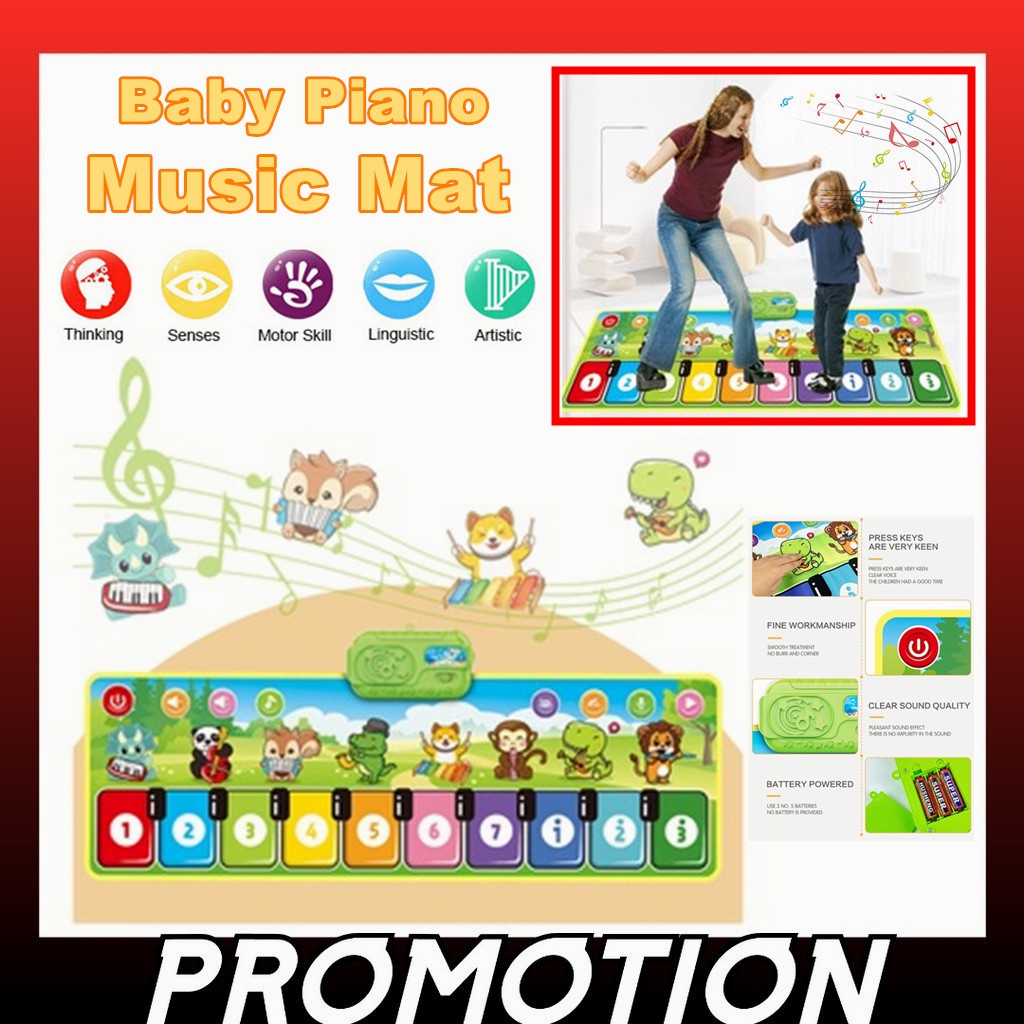 Ready Stock - Baby Piano Music Mat Kids Piano Mat Musical Keyboard ...