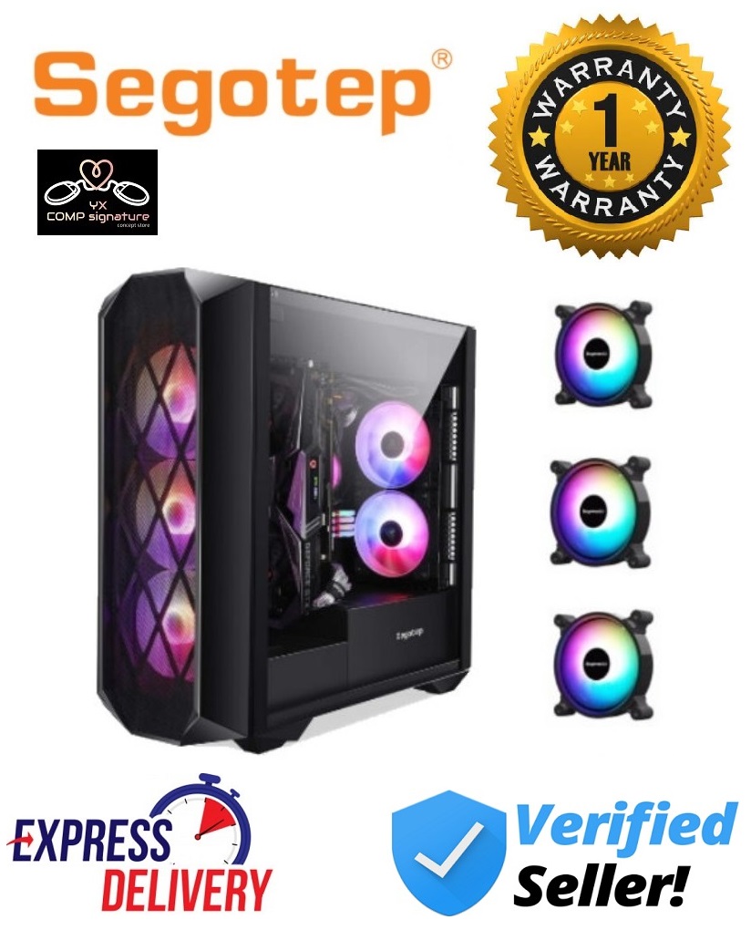 Segotep Phoenix K5 Tempered glass ATX Gaming Casing | Shopee Malaysia