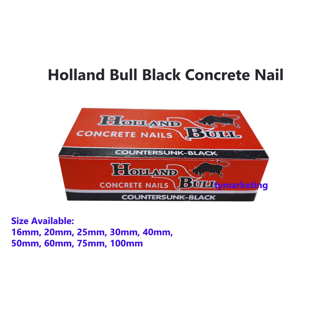 SSJ Concrete Nail Black / Paku Simen Hitam | Shopee Malaysia