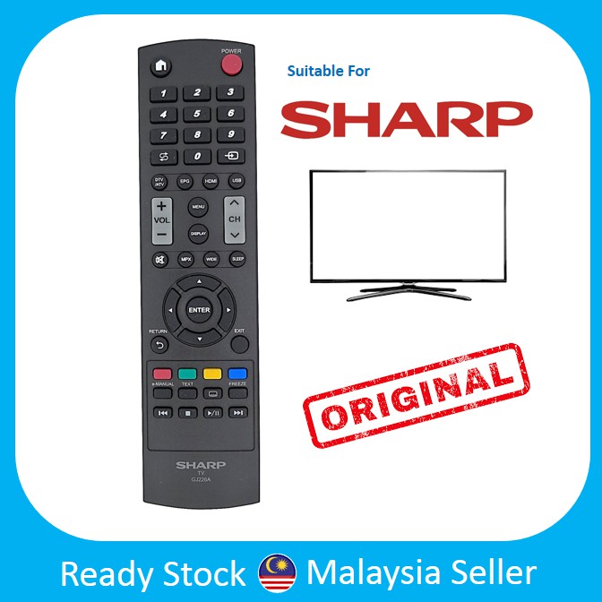 Original Sharp LED LCD Flat Panel TV Television Remote Control(226 ...