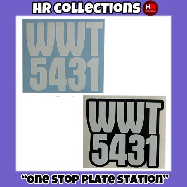 STICKER PLATE STICKER CUTTING | Shopee Malaysia