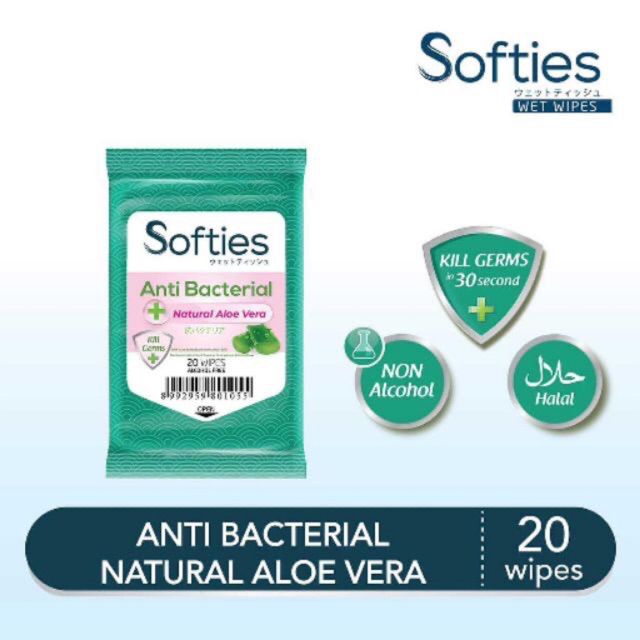 💯ReadyStock💯 Softies Anti-Bacterial Wet Wipes | Shopee Malaysia