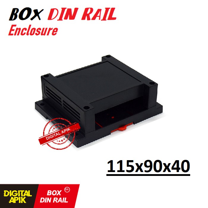 Din rail Box Enclosure DIY 115x90x40 Electronic Case PLC casing Box ...