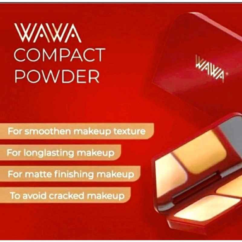 WaWa TWO WAY CAKE COMPACT POWDER 💯Original Wawa Cosmetic | Shopee Malaysia