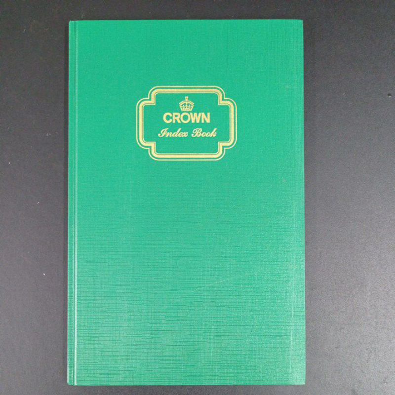 CROWN F4 HARD COVER INDEX BOOK(OLD STOCK)/BUKU KULIT KERAS BERINDEKS ...