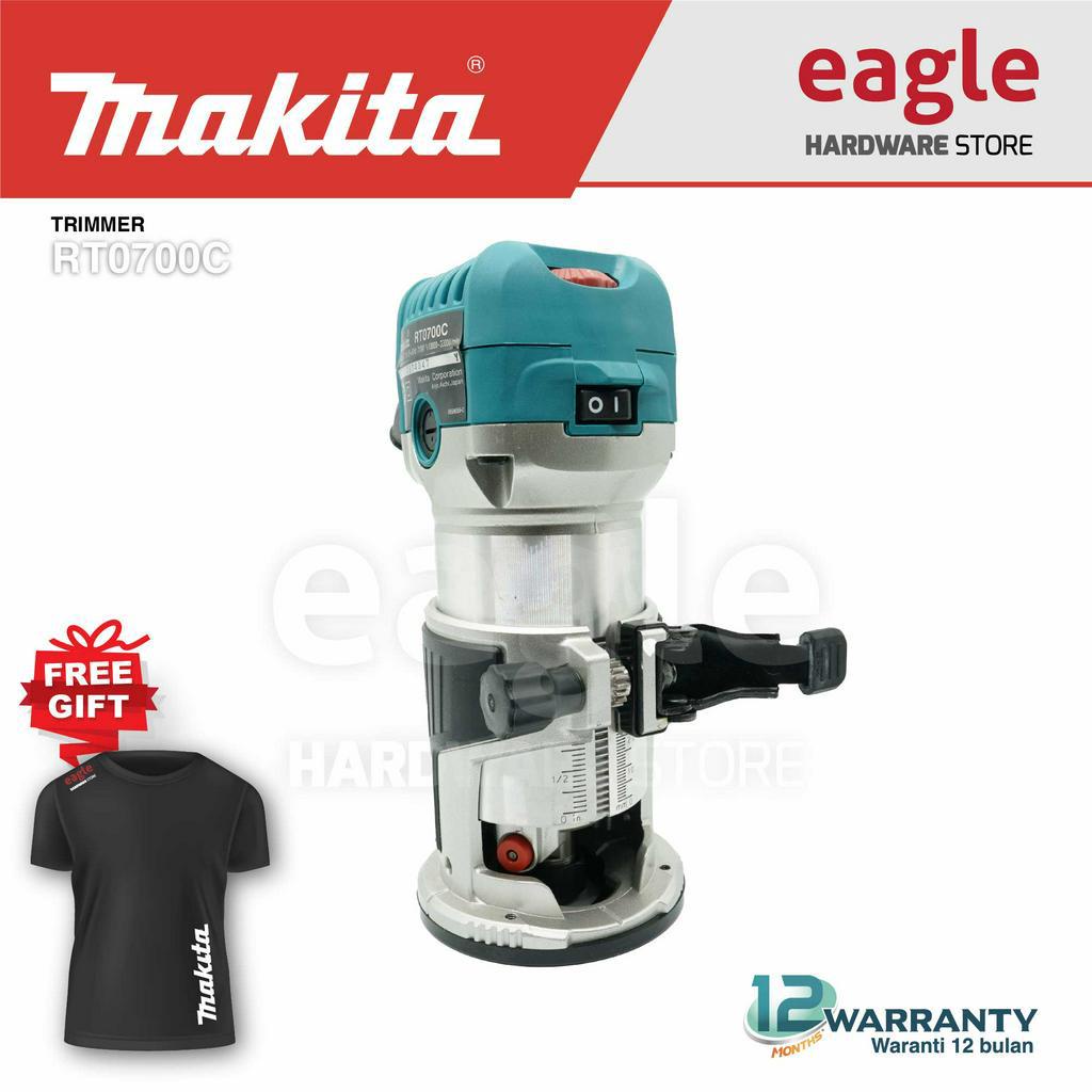 Makita RT0700C 6mm ( 1/4" ), 8mm ( 3/8" ) 710W Trimmer ( RT0700 ...
