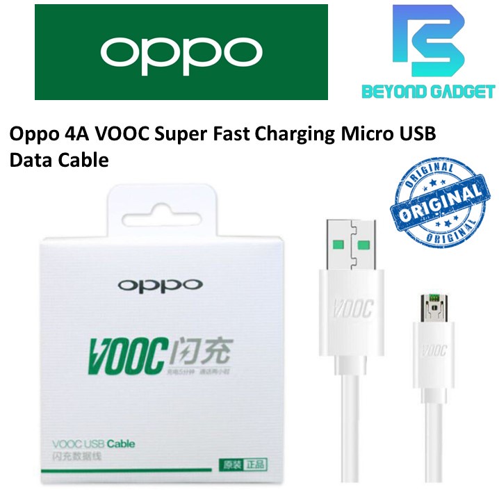 Oppo VOOC Super Fast Charging 4A Micro USB Data Transfer Cable ...