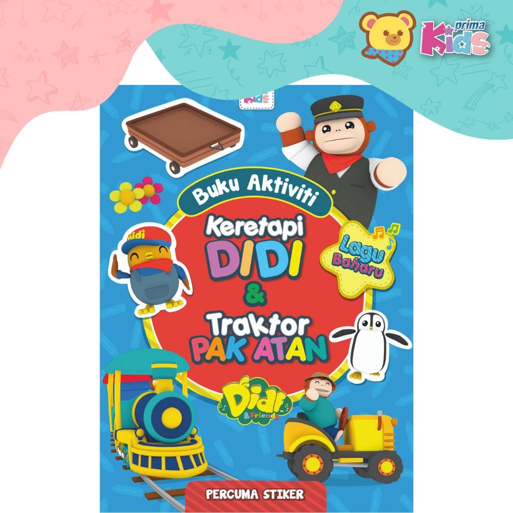 Buku Aktiviti Berstiker Didi & Friends: Keretapi Didi & Traktor Pak ...